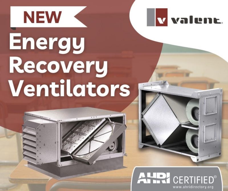 New Valent Energy Recovery Ventilators | Newton-Metallo